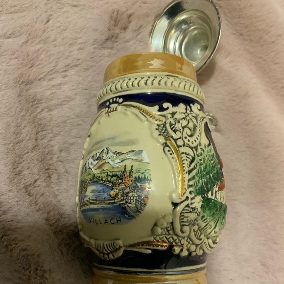 Accents | Vintage Marzi Remy Germany Villach Ceramic Handle Beer Stein ...